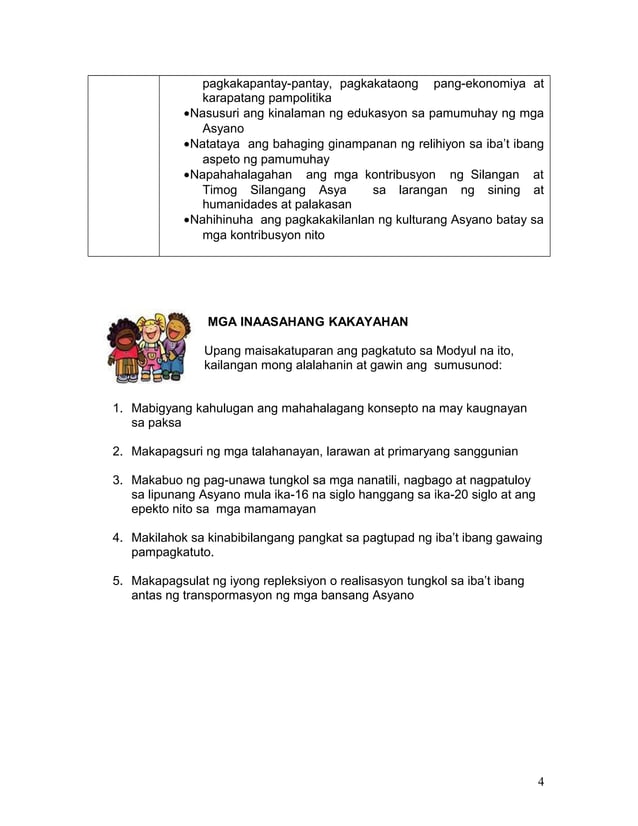 Ap gr. 8 q4 ( module 4) - grade 8 learning modules | DOC