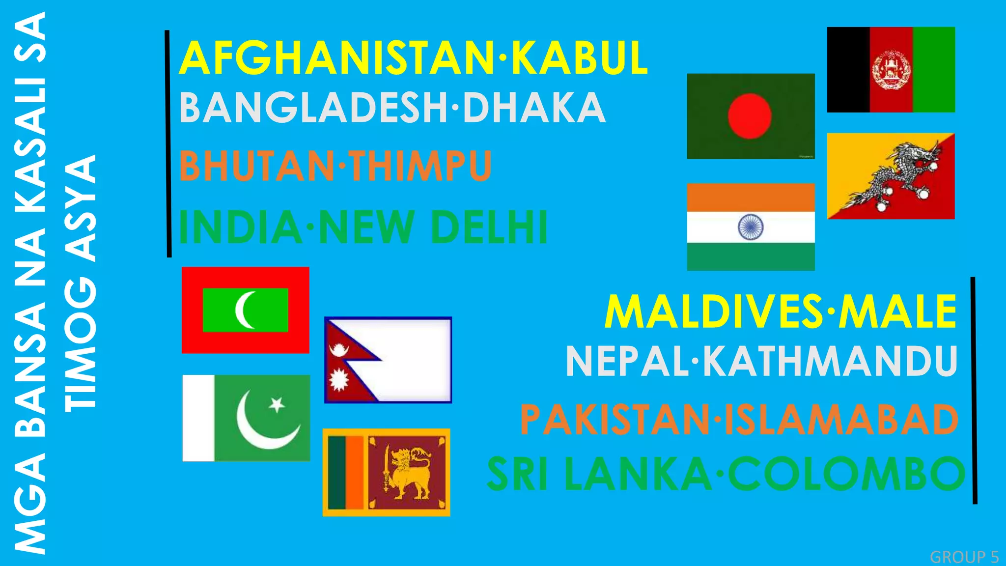 Timog Asya (South Asia) | PPTX