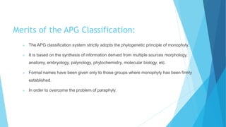 APG system of classification.pptx