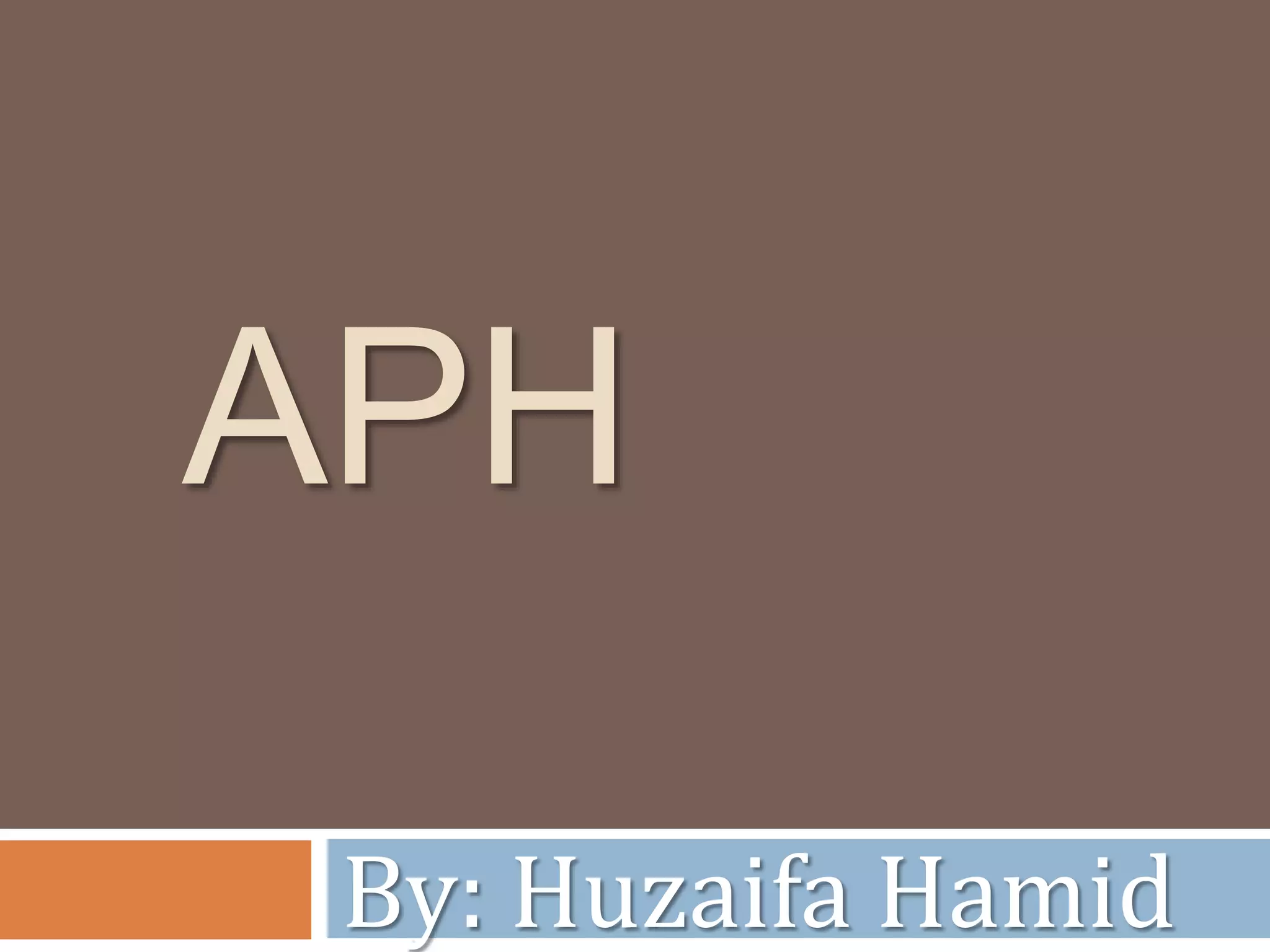 Aph Antepartum hemorrhage | PPTX