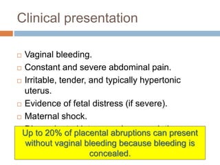 Aph Antepartum hemorrhage | PPTX