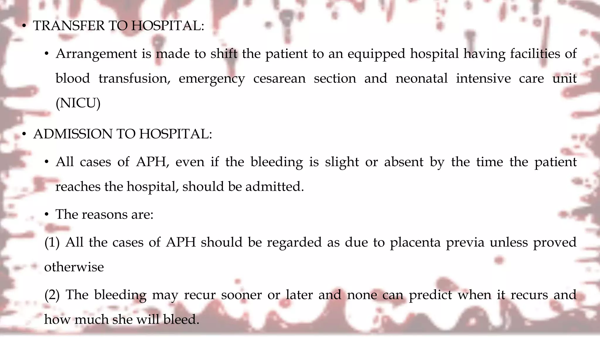 Aph-Antepartum Hemorrhage | PPT