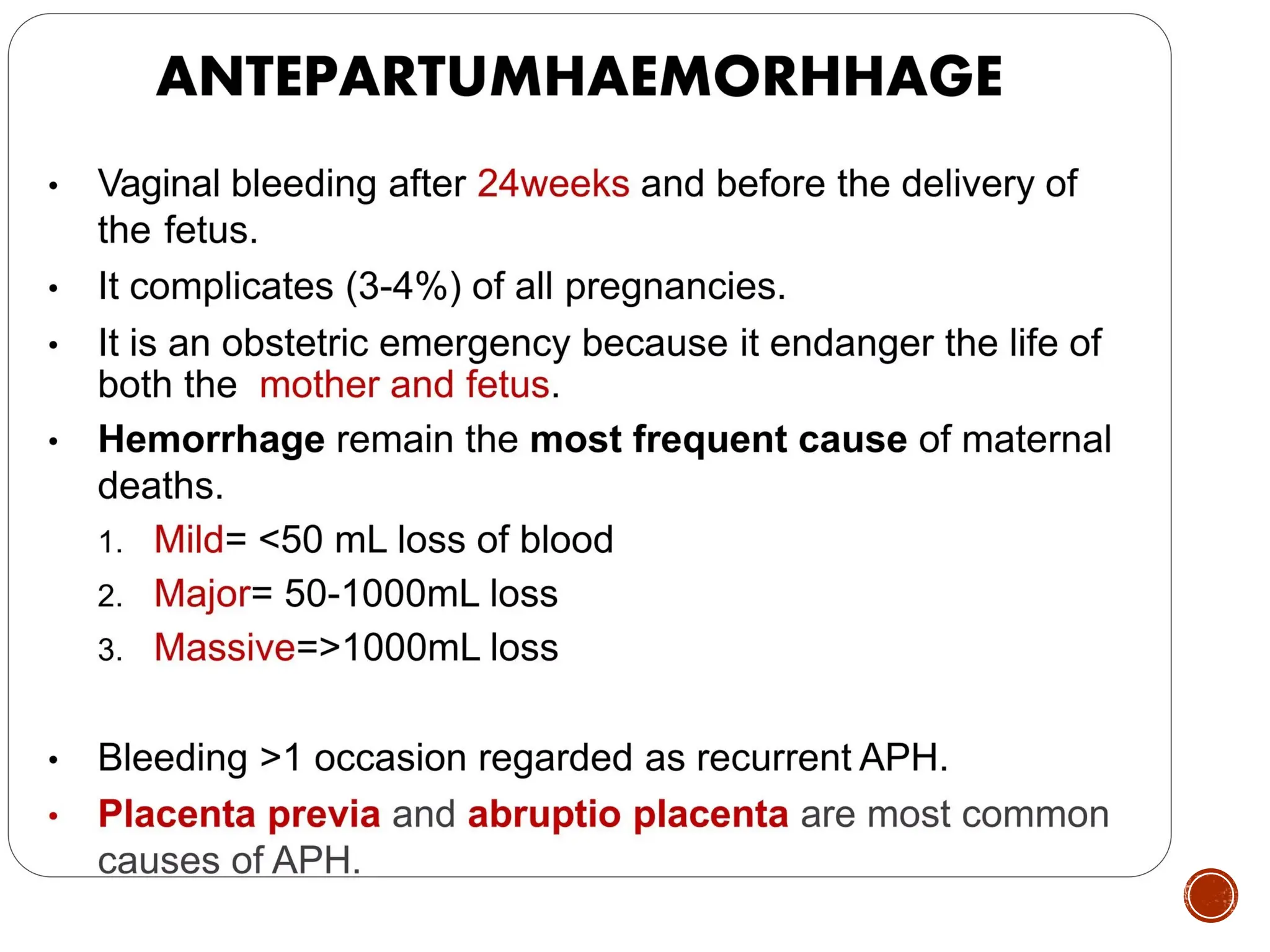 APH.pptxAntepartum bleeding, also known as antepartum haemorrhage or ...