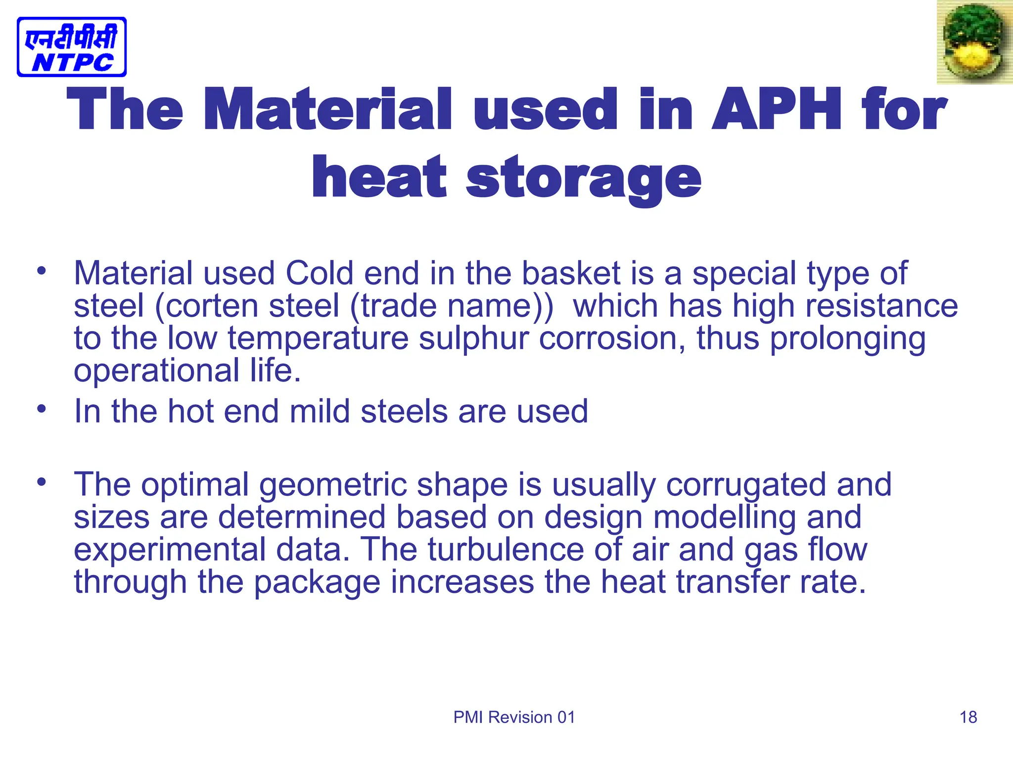 APH.ppt for thermal power plant boiler operators | PPT | Chemistry | Science