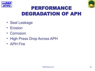 APH.ppt for thermal power plant boiler operators | PPT | Chemistry | Science