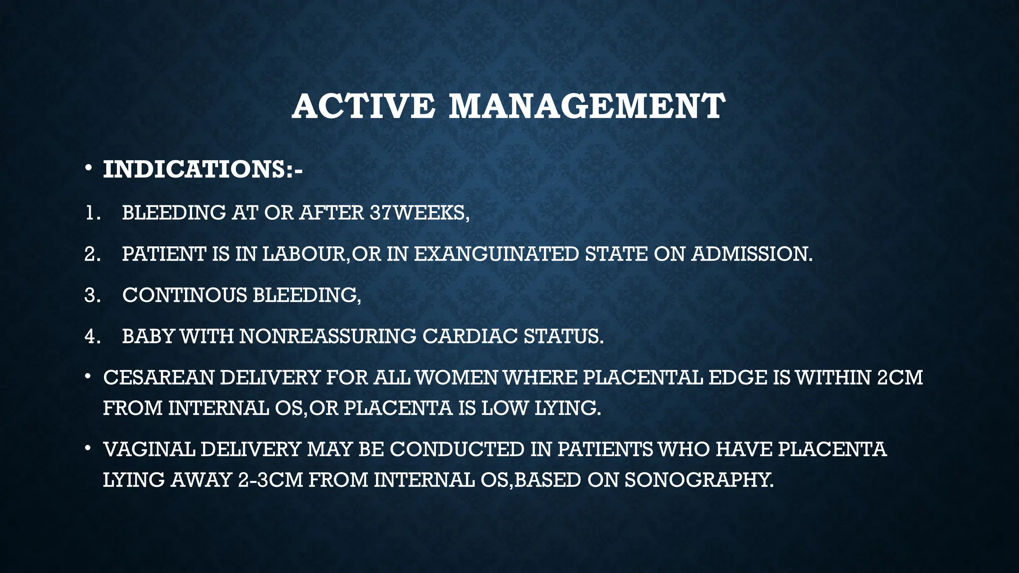 Antepartum haemorrhage - an emergency in Obstetrics | PPTX