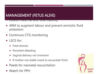 antepartum haemorrhage | PPTX