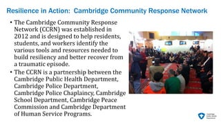 City of Cambridge Climate Change Preparedness & Resilience Planning - A Model Approach | PPT