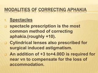 Aphakia | PPT