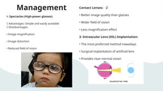 Aphakia : diagnosis, and symptoms , treatment | PPTX