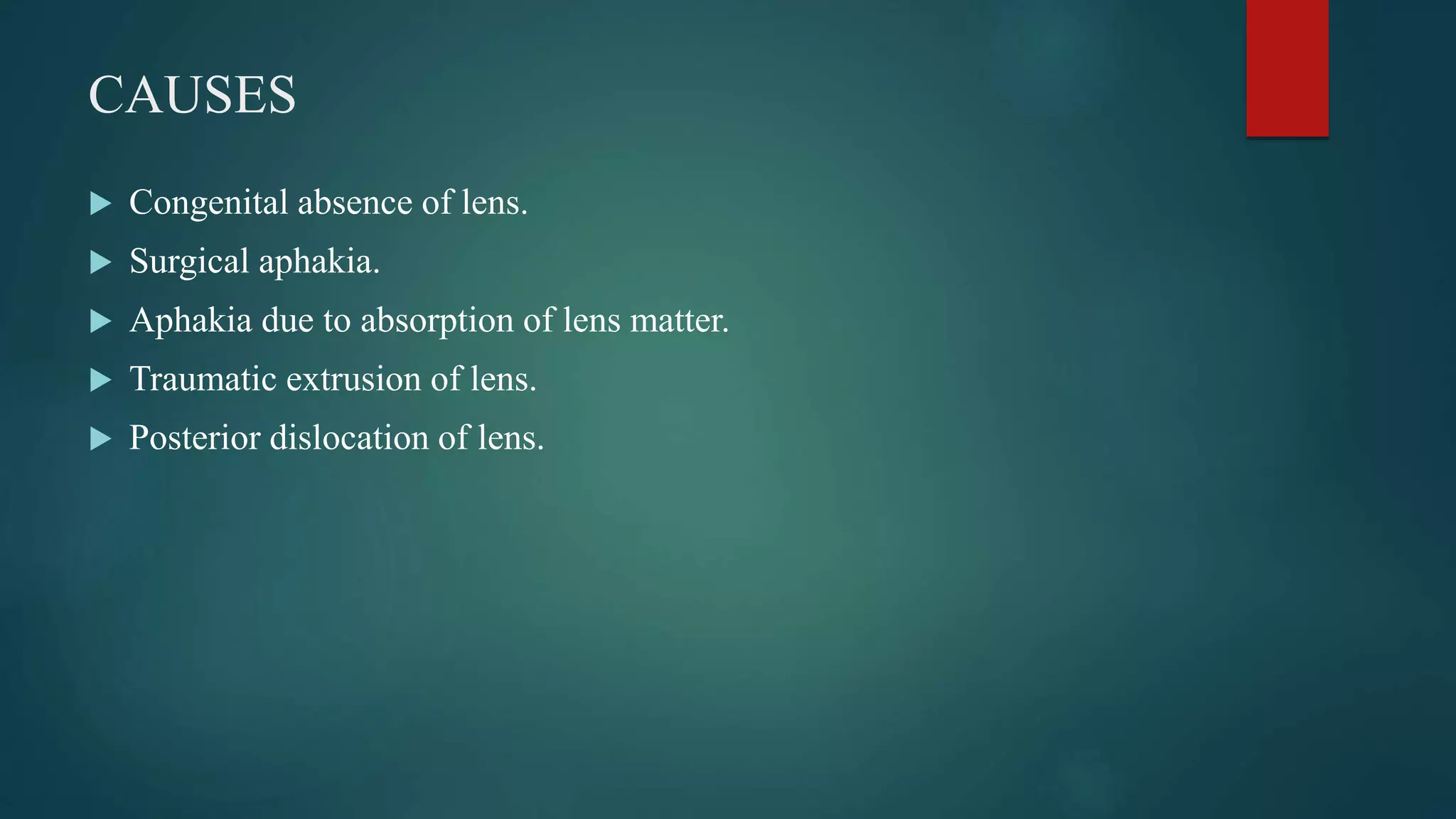 Aphakia and pseudophakia | PPTX | Eye and Vision Conditions | Diseases ...