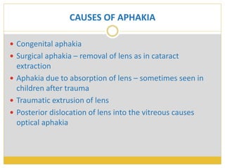 Aphakia | PPTX