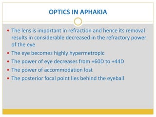 Aphakia | PPTX