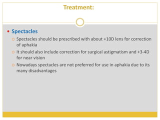 Aphakia | PPTX