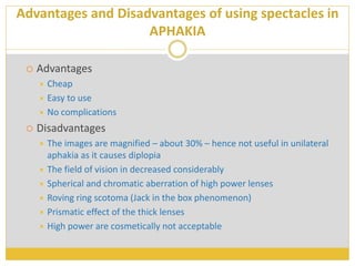 Aphakia | PPTX