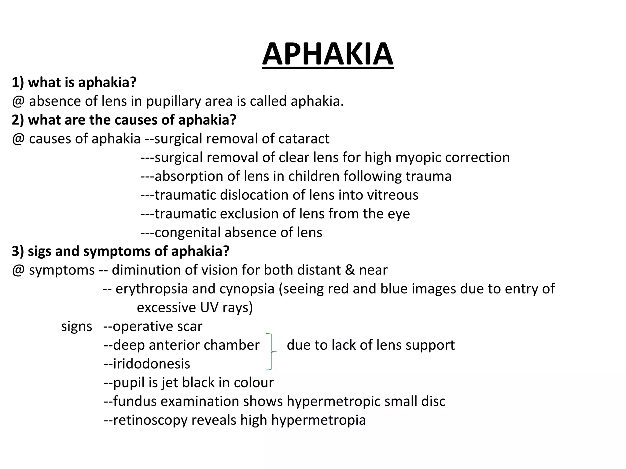 Aphakia | PPT