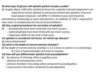 Aphakia | PPT