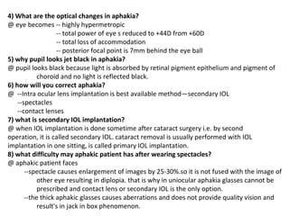 Aphakia | PPT