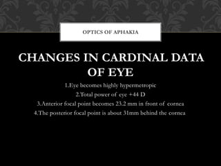 Aphakia or pseudophakia | PPTX | Eye and Vision Conditions | Diseases ...