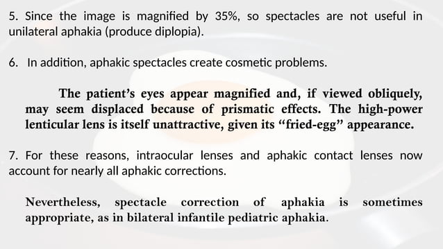 APHAKIA OF EYE PRESENTATION. slideshare. net | PPTX