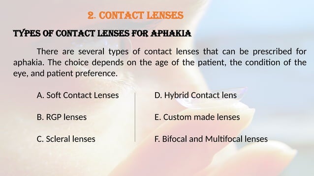 APHAKIA OF EYE PRESENTATION. slideshare. net | PPTX