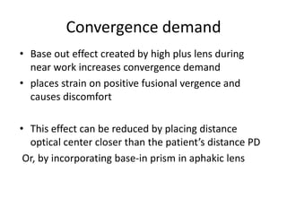 Aphakic spectacle dispensing | PDF