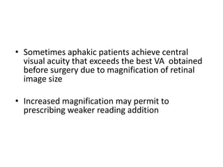 Aphakic spectacle dispensing | PDF | Eye and Vision Conditions ...