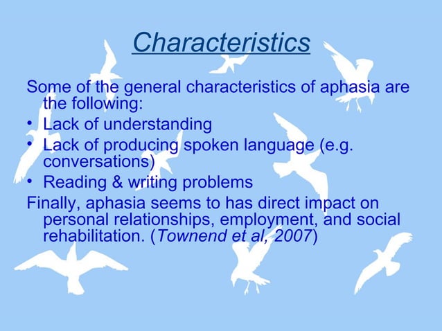 Aphasia | PPT | Brain and Nervous System Disorders | Diseases and ...