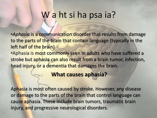 Aphasia | PPT