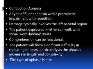 Aphasia and dyslyxia | PPTX