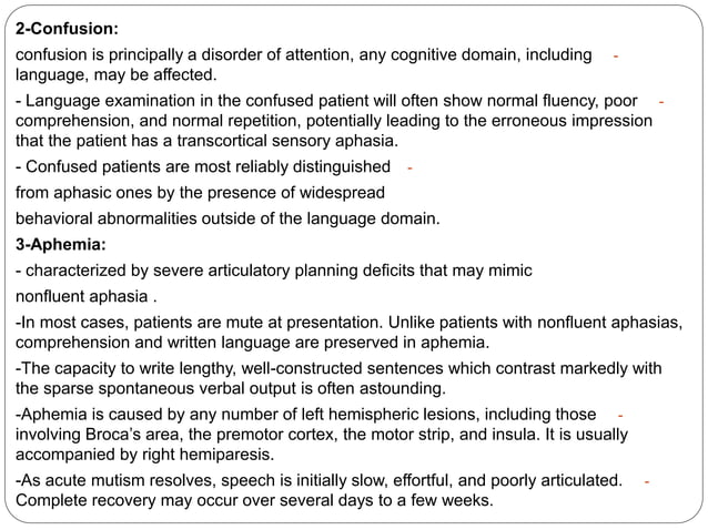 Aphasia approach | PPTX | Brain and Nervous System Disorders | Diseases ...