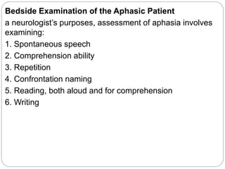 Aphasia approach | PPTX | Brain and Nervous System Disorders | Diseases ...