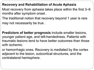 Aphasia approach | PPTX | Brain and Nervous System Disorders | Diseases ...