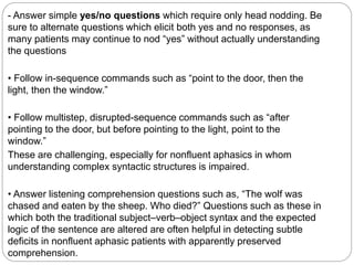 Aphasia approach | PPTX | Brain and Nervous System Disorders | Diseases ...