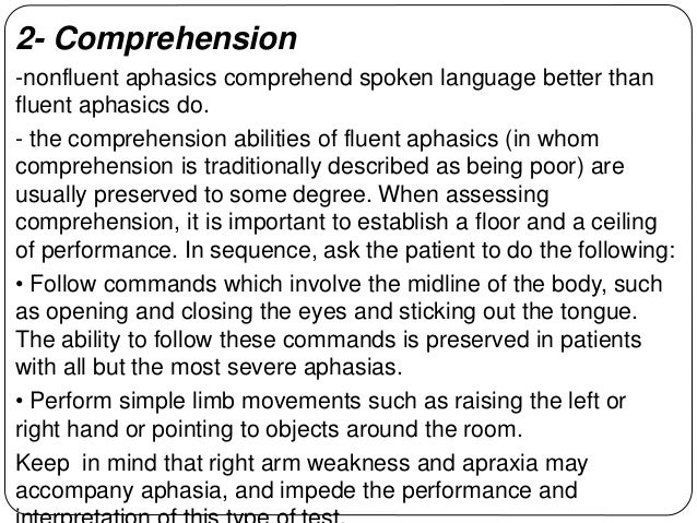 Aphasia approach