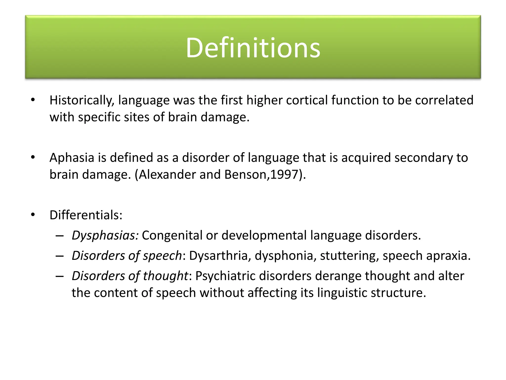 APHASIA and APHASIC SYNDROMES PRESENTATION NEUROLOGY | PPTX | Brain and ...