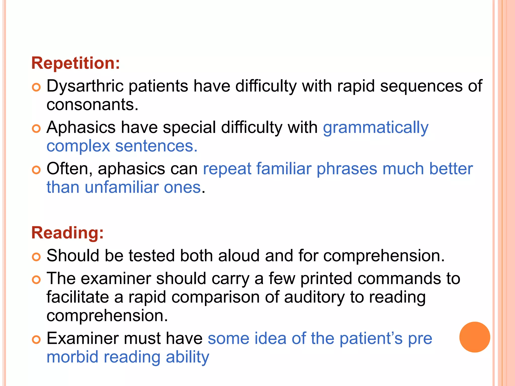 Aphasia and types | PPTX