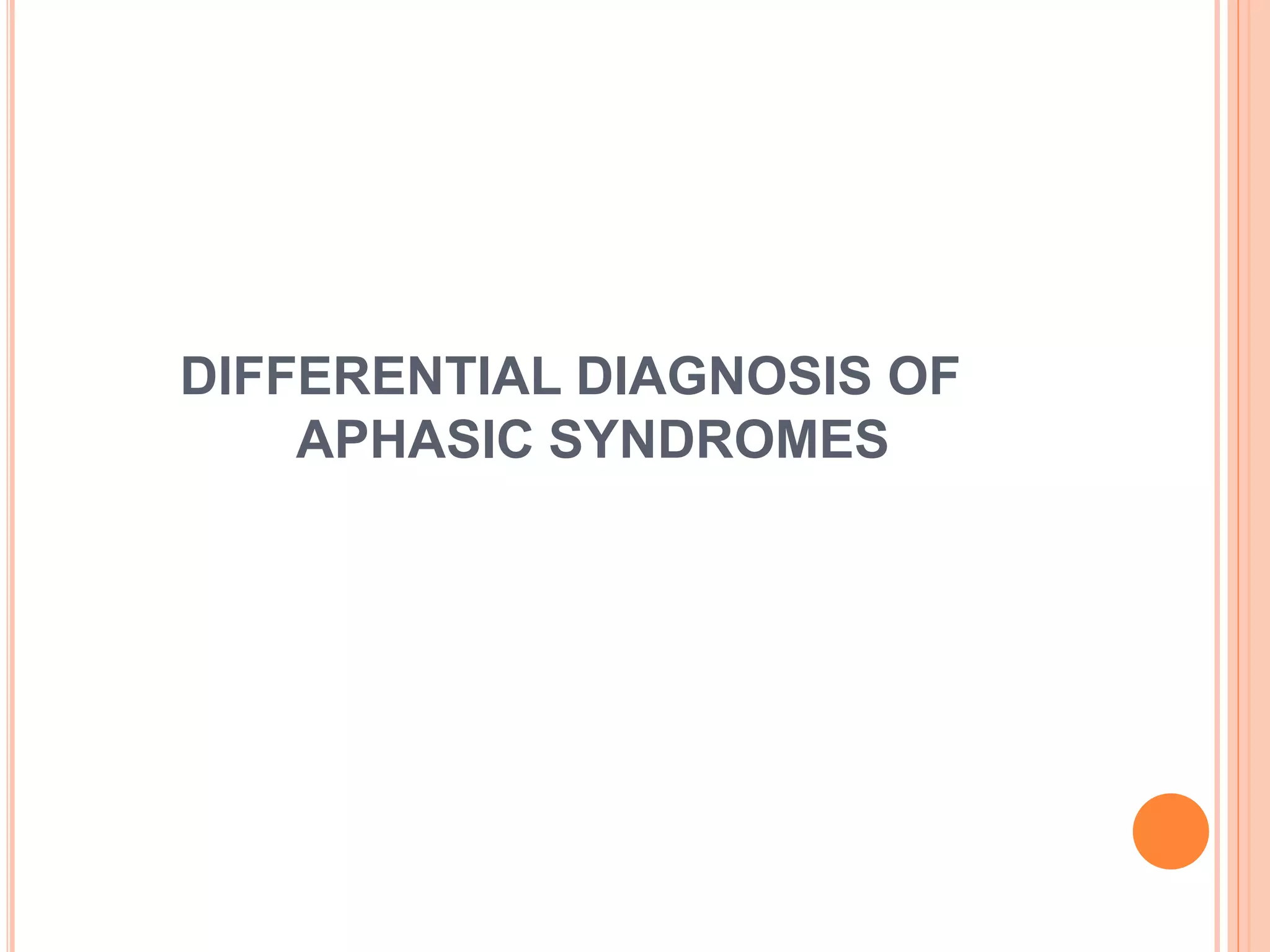 Aphasia and types | PPTX | Brain and Nervous System Disorders ...