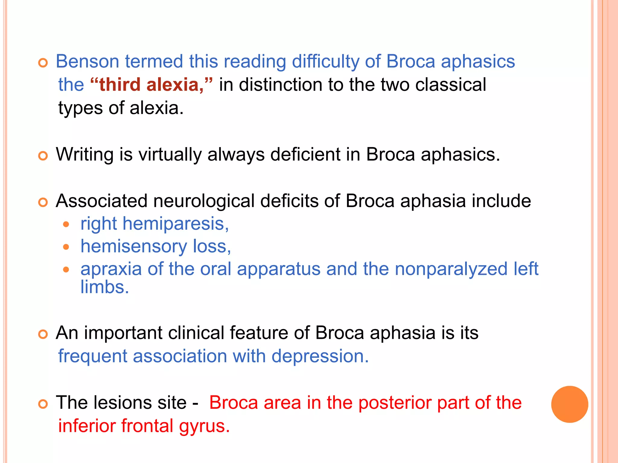 Aphasia and types | PPTX