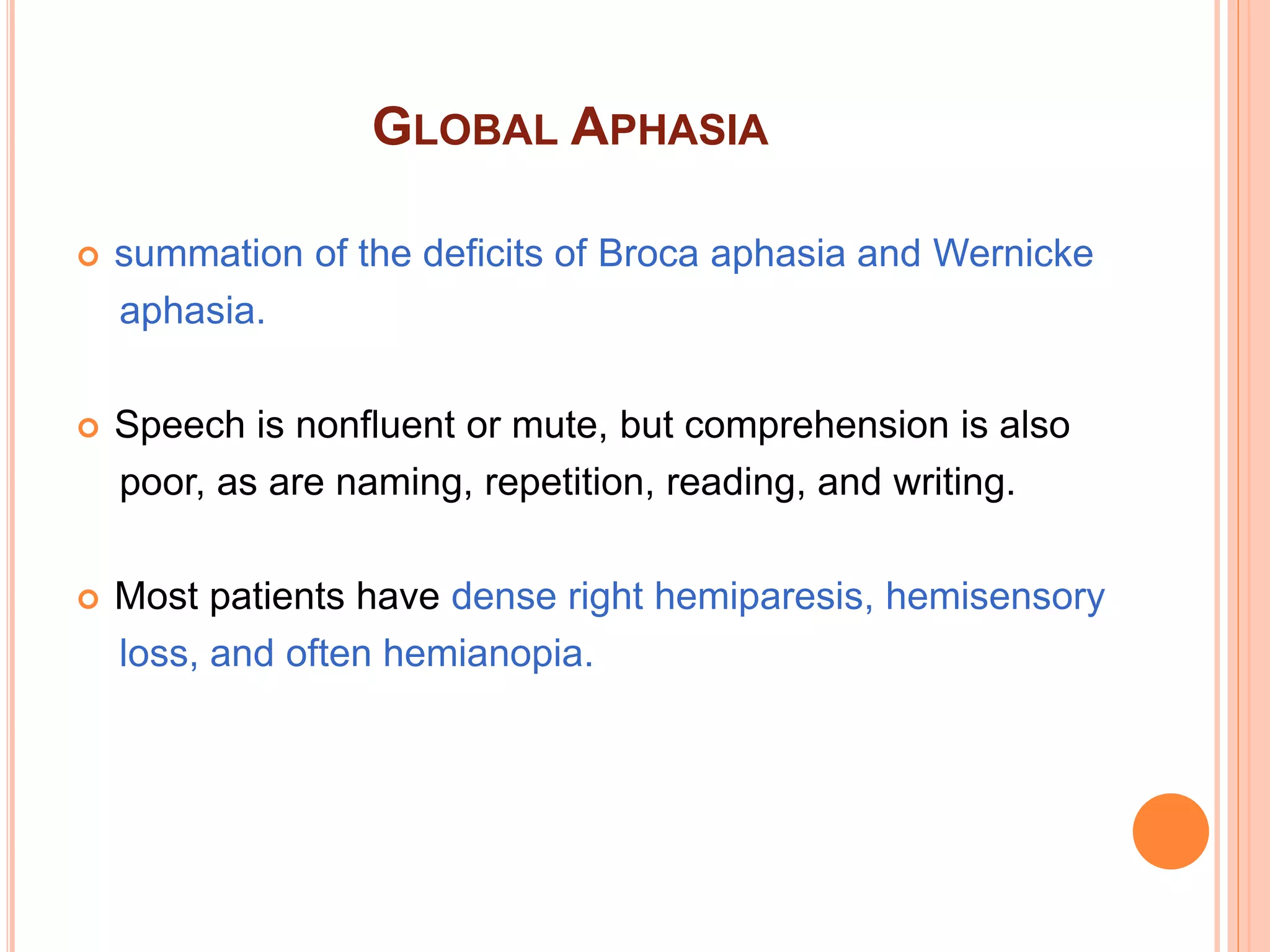 Aphasia and types | PPTX | Brain and Nervous System Disorders ...
