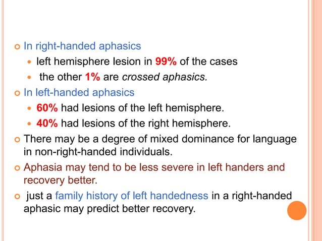 Aphasia and types | PPTX | Brain and Nervous System Disorders ...