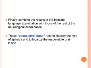 Aphasia and types | PPTX