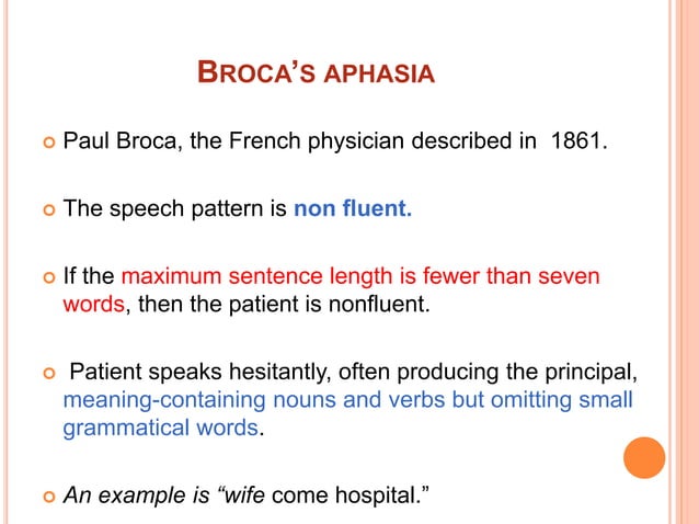 Aphasia and types | PPTX | Brain and Nervous System Disorders ...