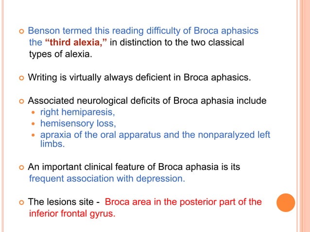 Aphasia and types | PPTX | Brain and Nervous System Disorders ...