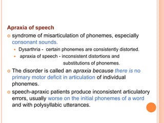 Aphasia and types | PPTX