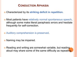 Aphasia and types | PPTX