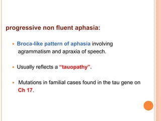 Aphasia and types | PPTX