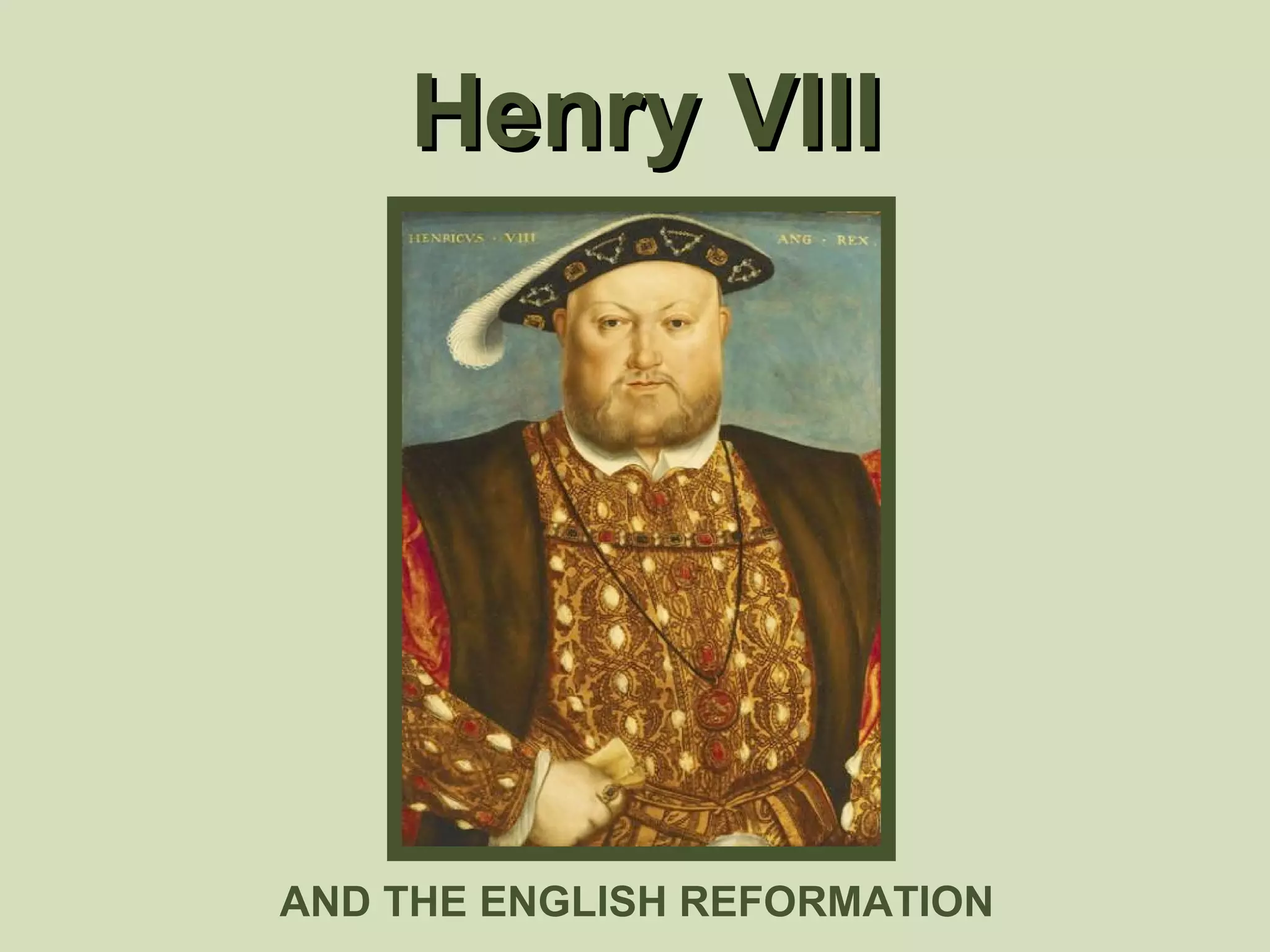APEH Henry VIII & the English Reformation | PPT | Christianity ...