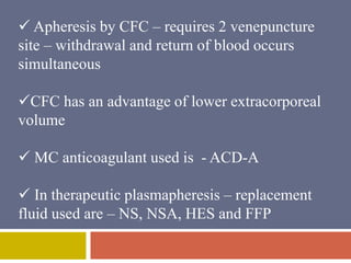 Apheresis | PPTX