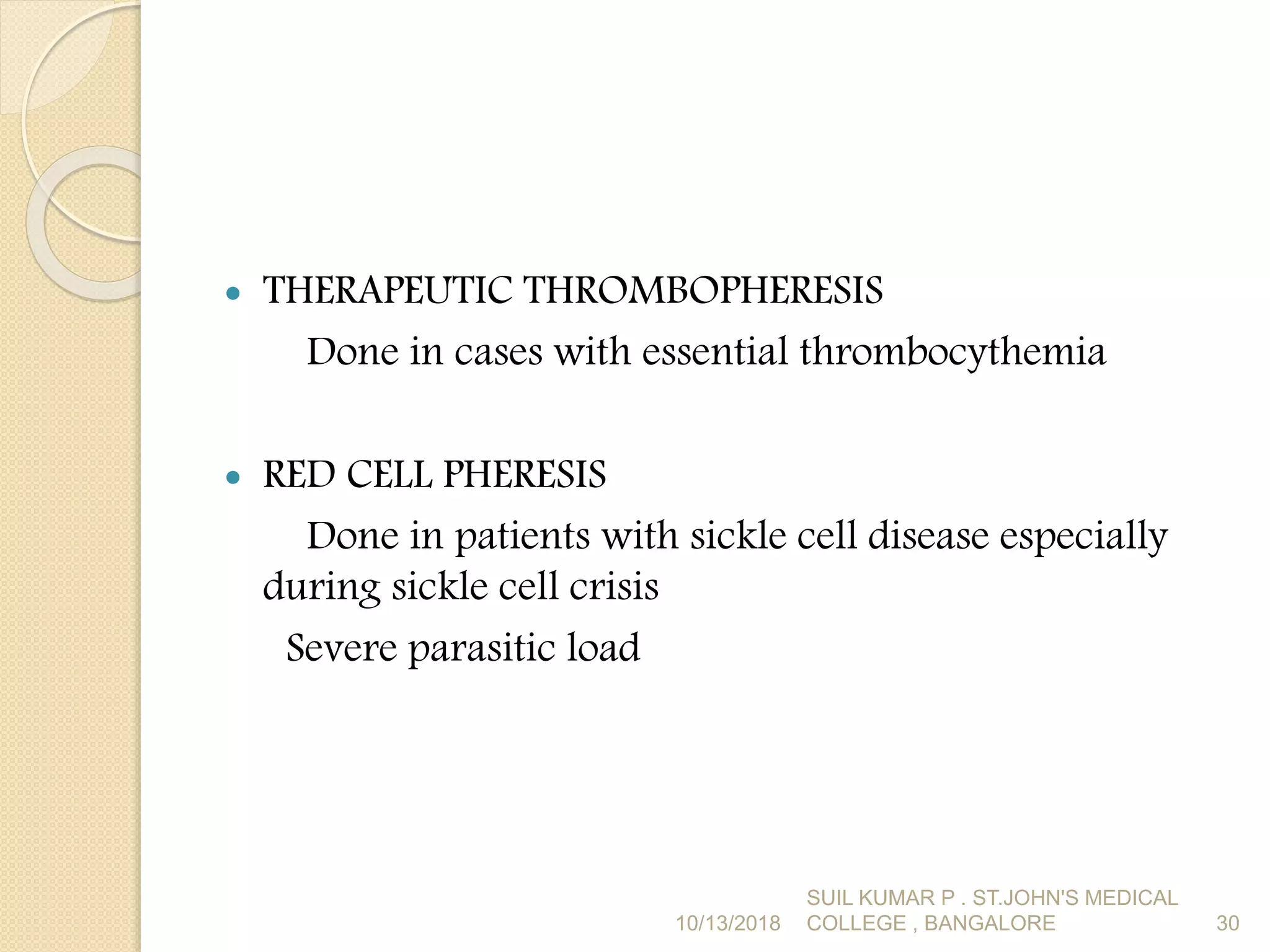 Apheresis | PPTX